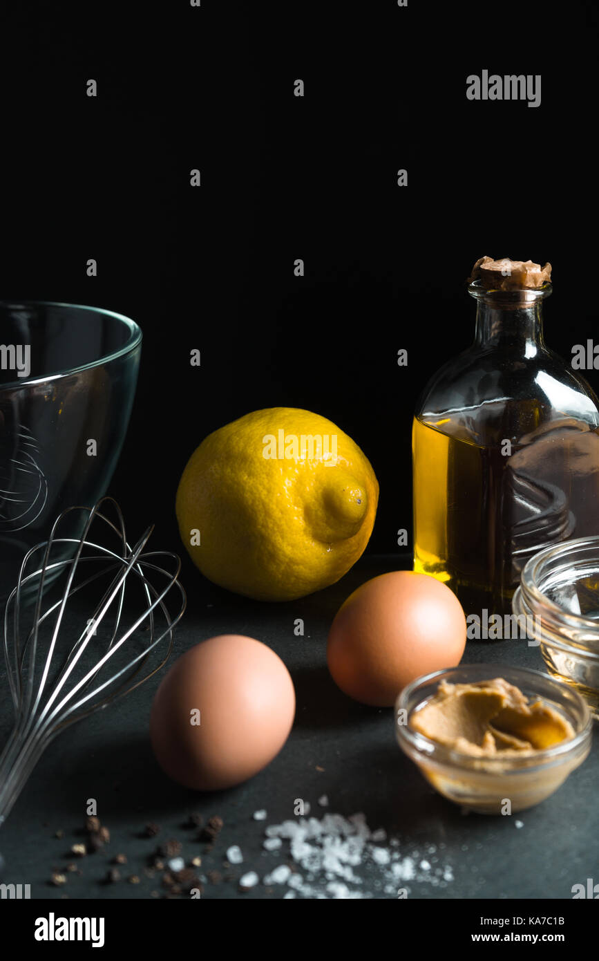 Mayonnaise side view hi-res stock photography and images - Alamy