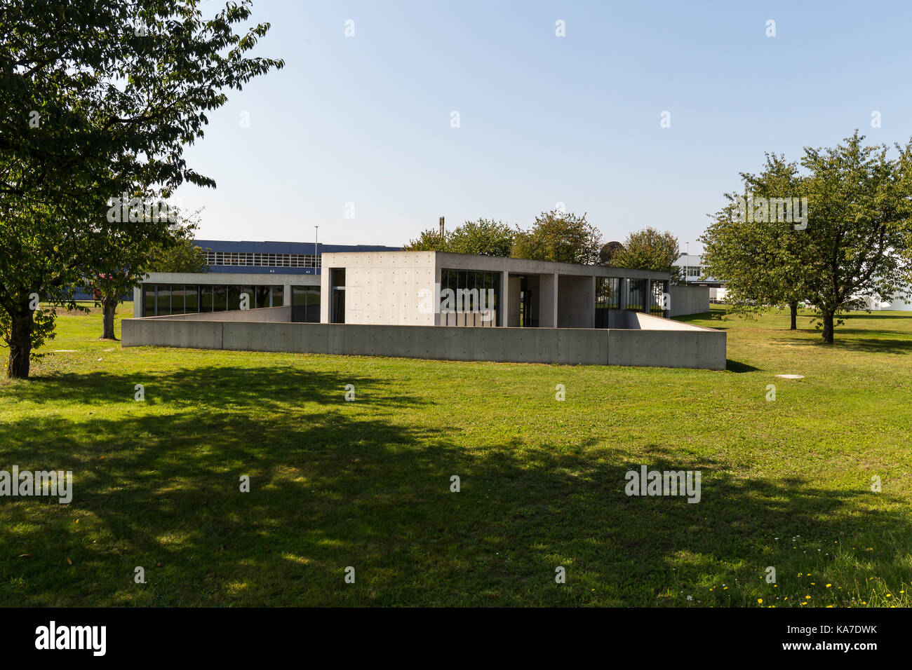 Conference Pavilion by Tadao Ando, Vitra Campus in Weil am Rhein ...