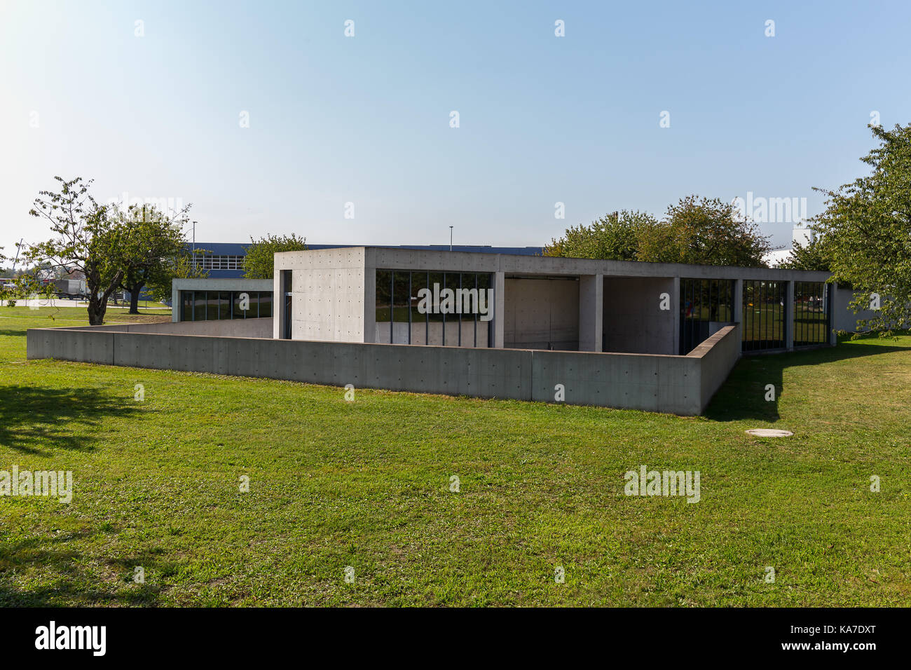 Conference Pavilion by Tadao Ando, Vitra Campus in Weil am Rhein ...