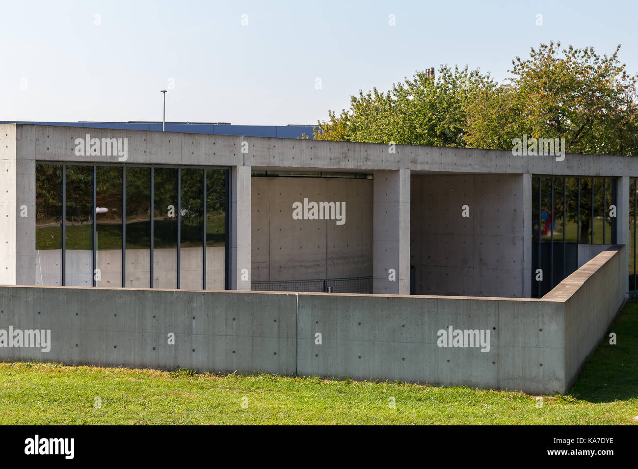 Conference Pavilion by Tadao Ando, Vitra Campus in Weil am Rhein ...