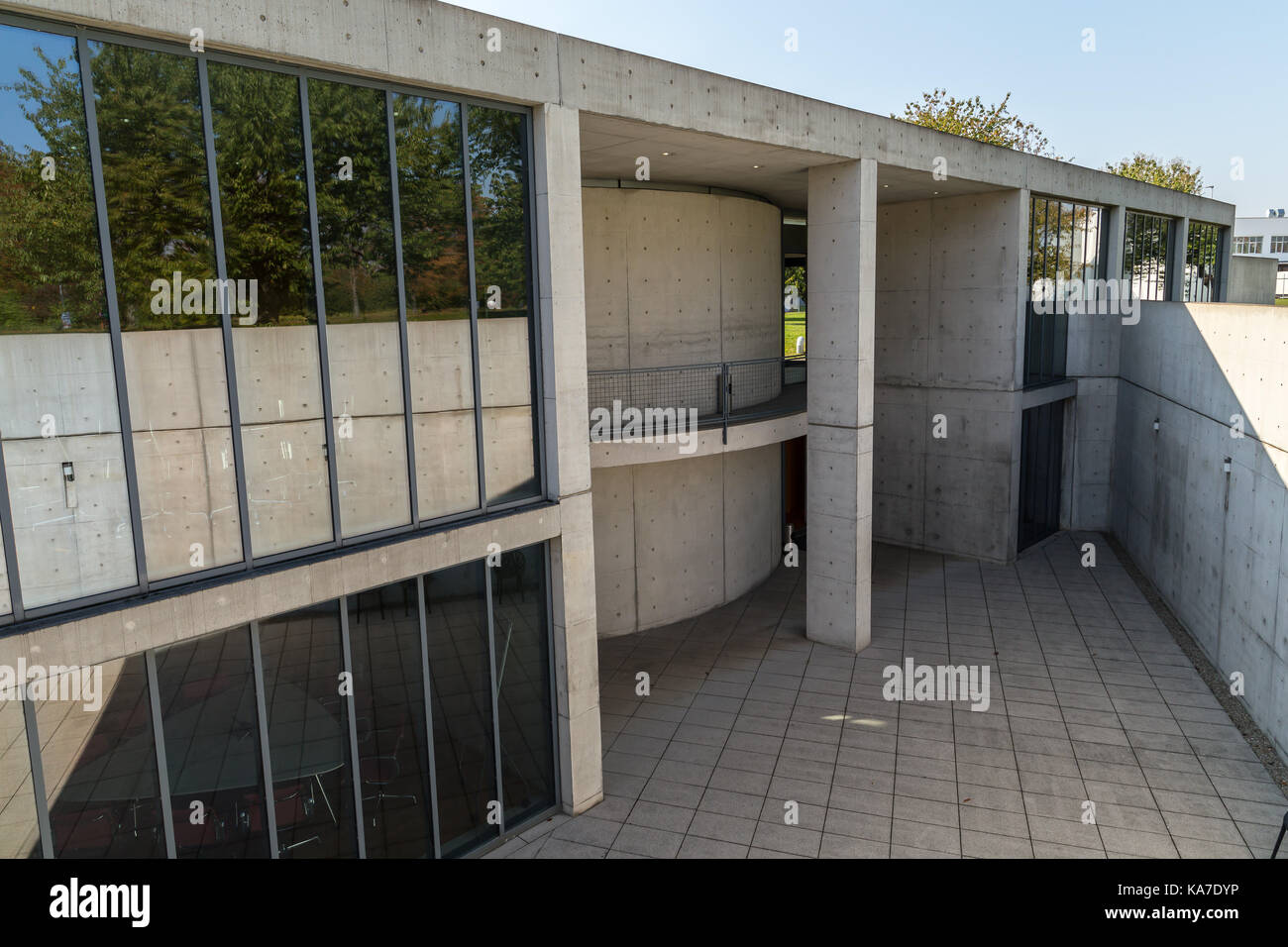Conference Pavilion by Tadao Ando, Vitra Campus in Weil am Rhein ...