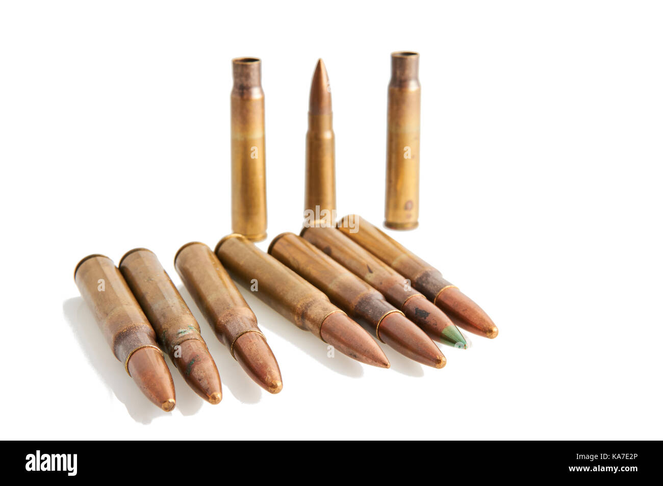 Bullets isolated on white Stock Photo - Alamy