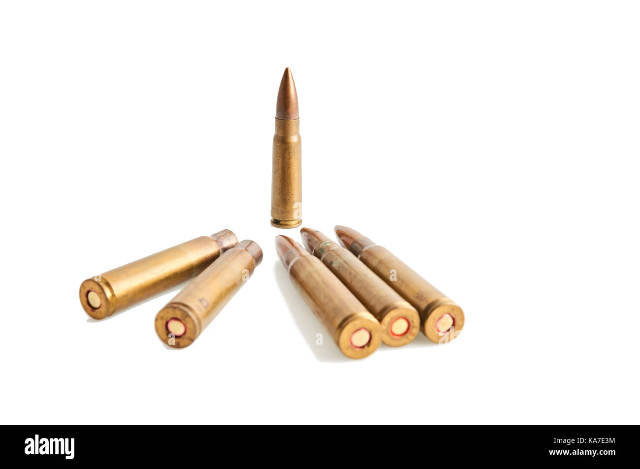 Bullets isolated on white Stock Photo - Alamy