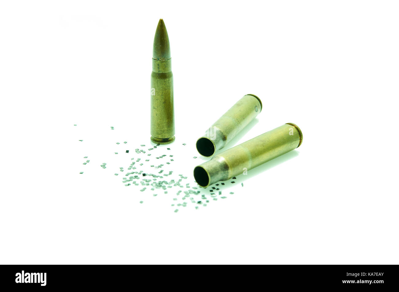 Bullets isolated on white Stock Photo - Alamy