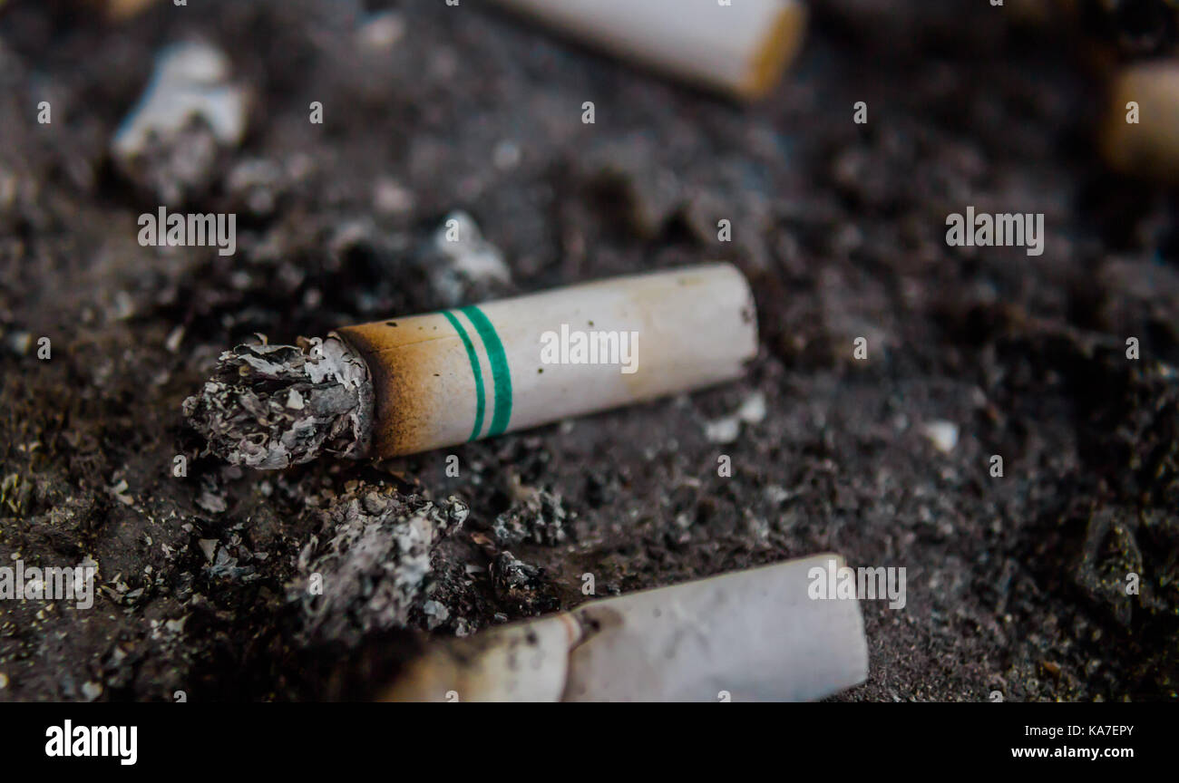 Smoking pot the use of disposable cigarette Stock Photo - Alamy