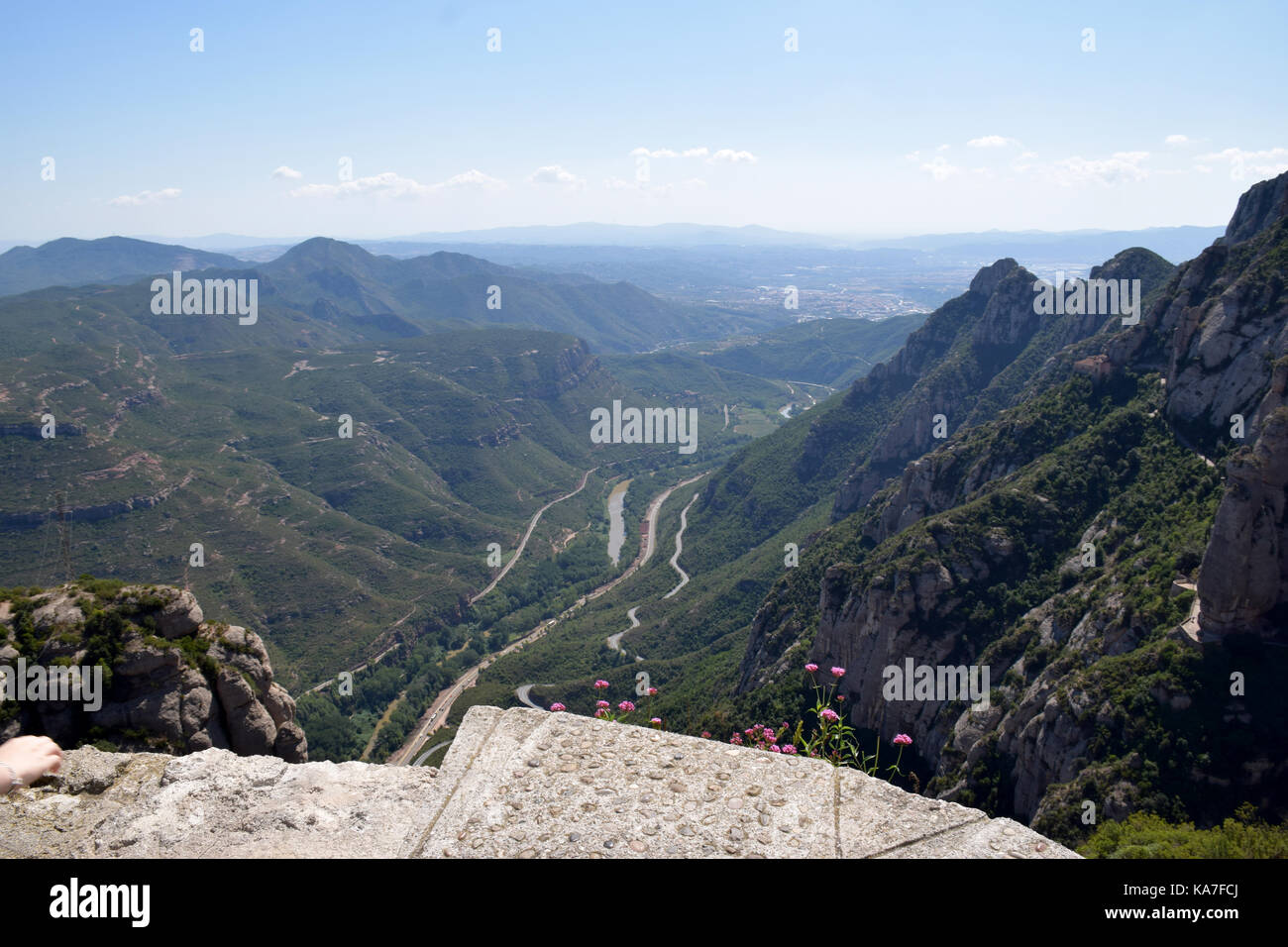 View from montserrat monastery hi-res stock photography and images - Alamy