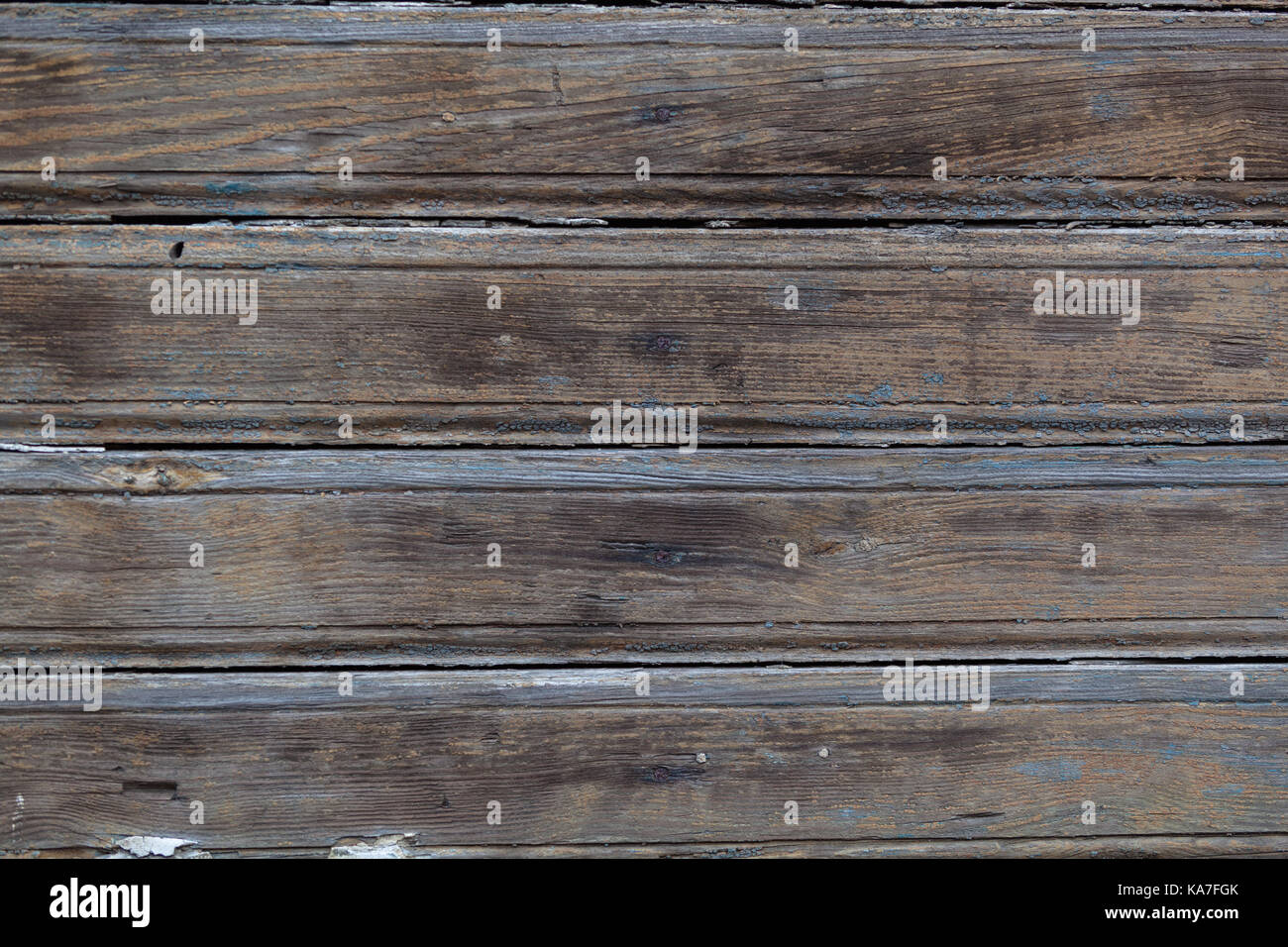 Planks of old and worn timber. Paint stripped Stock Photo - Alamy