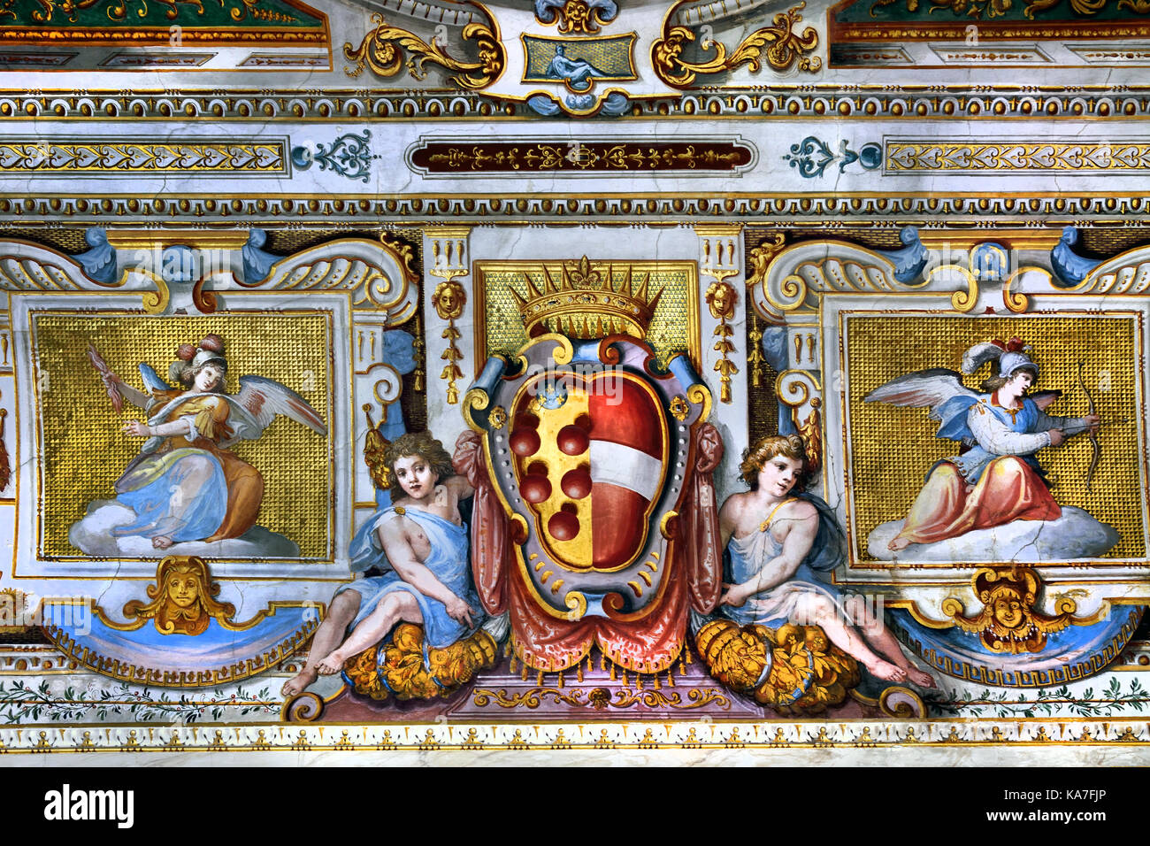 Frescoes in The Pitti Palace 1458 (was town residence of Luca Pitti, an ...