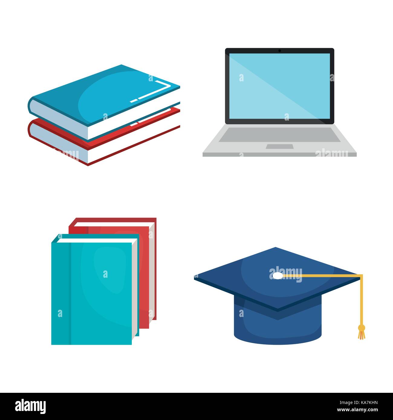 education tools set icons Stock Vector Image & Art - Alamy