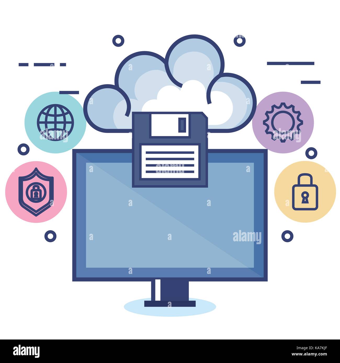 Record display Stock Vector Images - Alamy