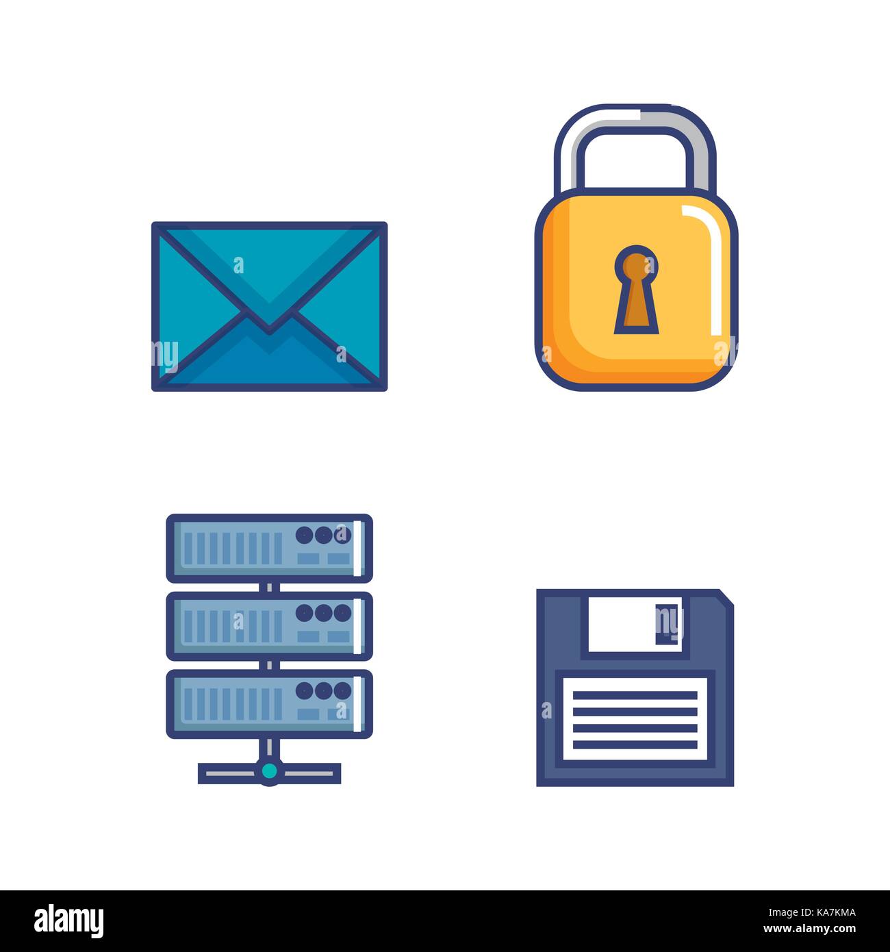 Old database Stock Vector Images - Alamy