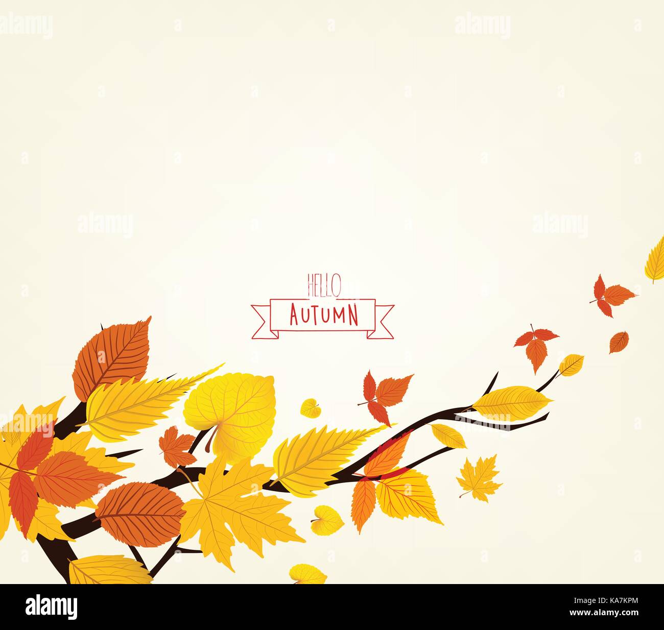 Vector Illustration of an Autumn Design Stock Vector Image & Art - Alamy