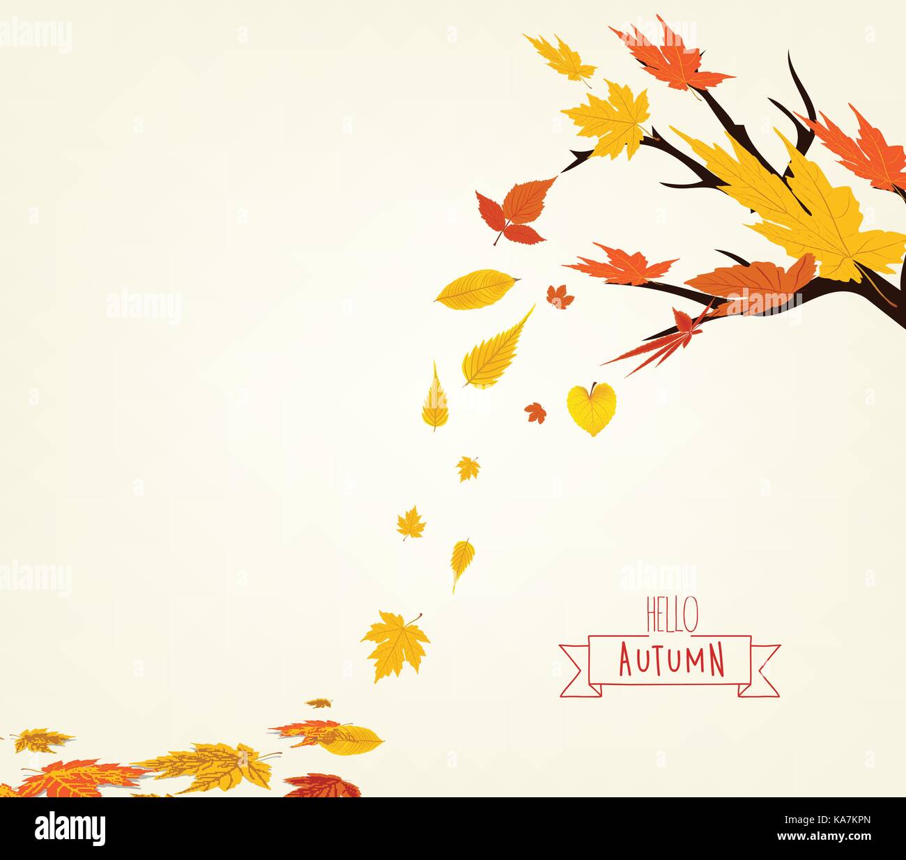 Vector Illustration of an Autumn Design Stock Vector Image & Art - Alamy