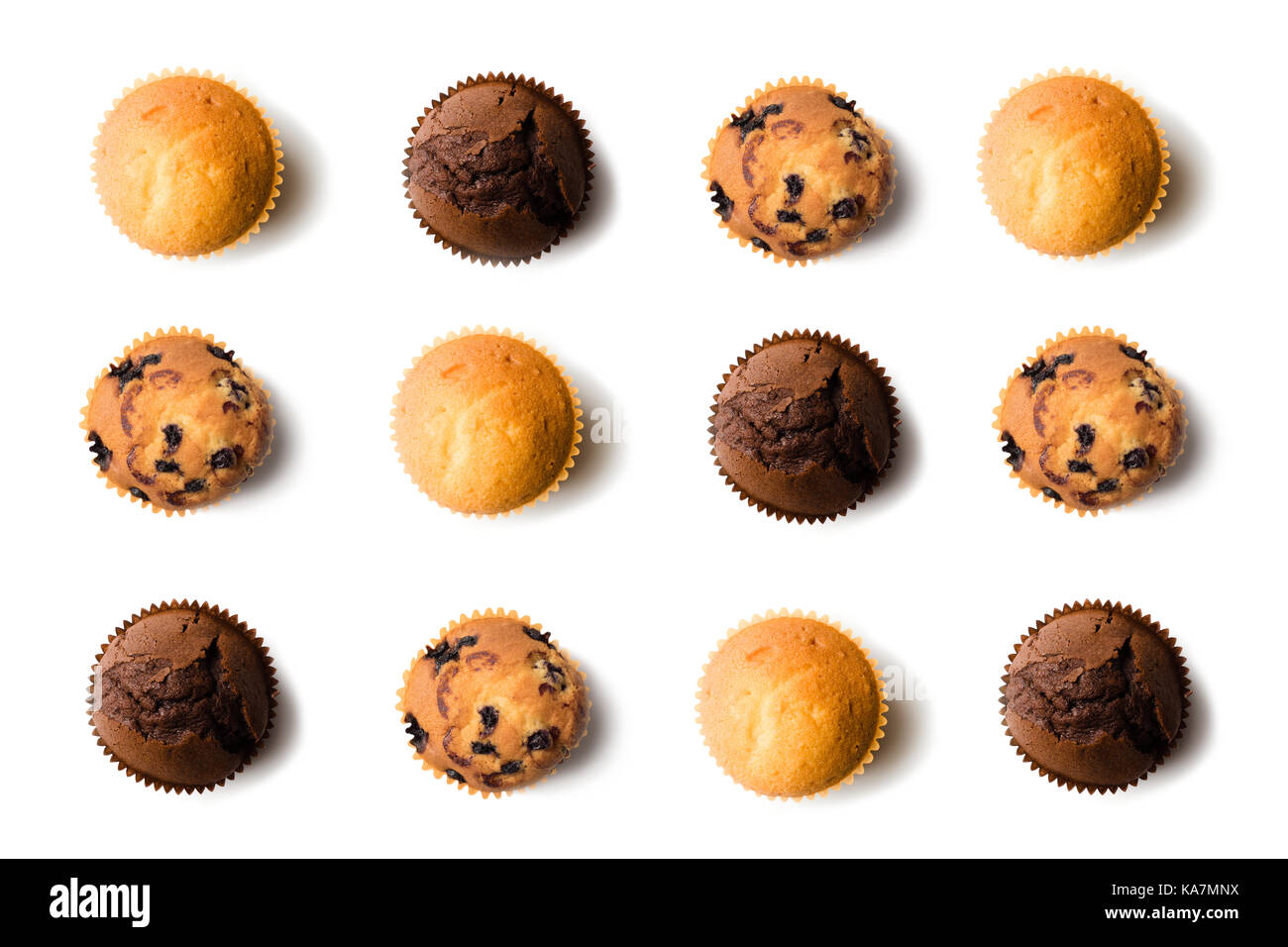 Muffins set hi-res stock photography and images - Alamy
