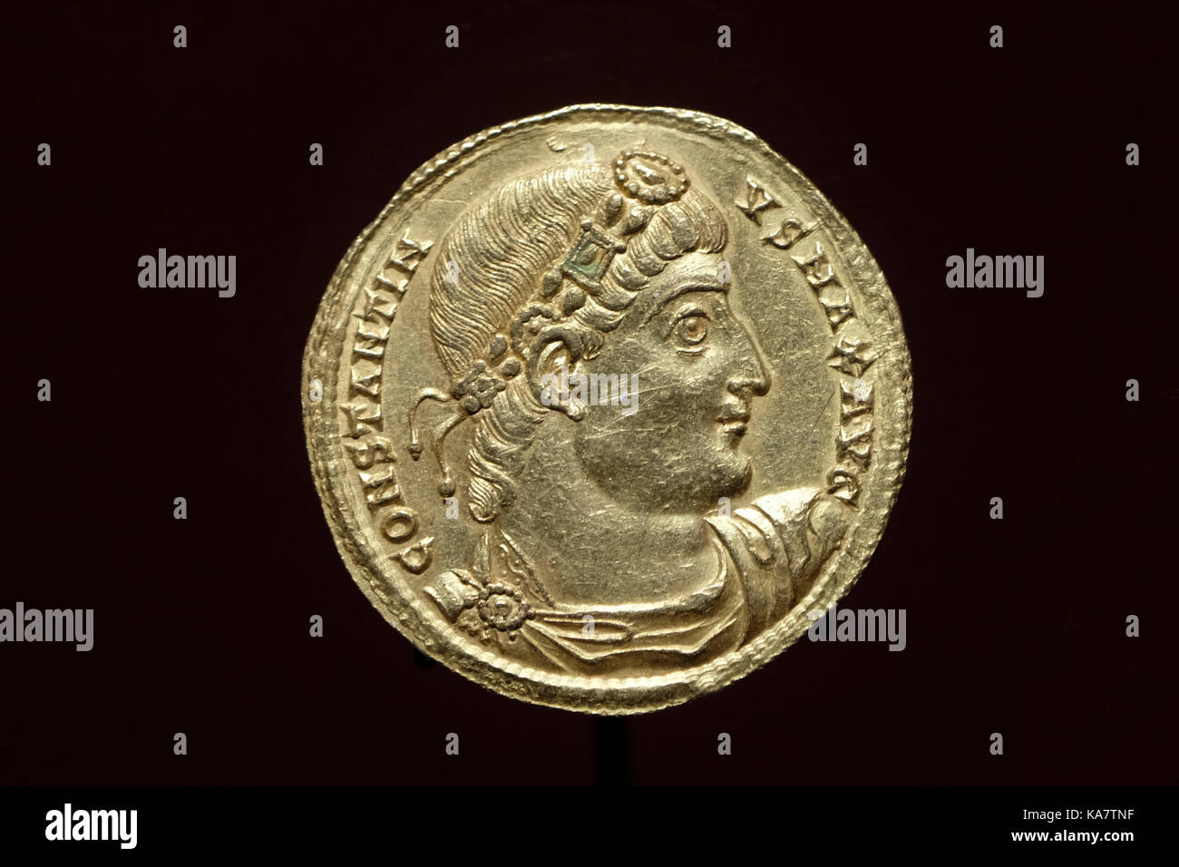 An Aureus gold coin of ancient Rome originally which was regularly ...