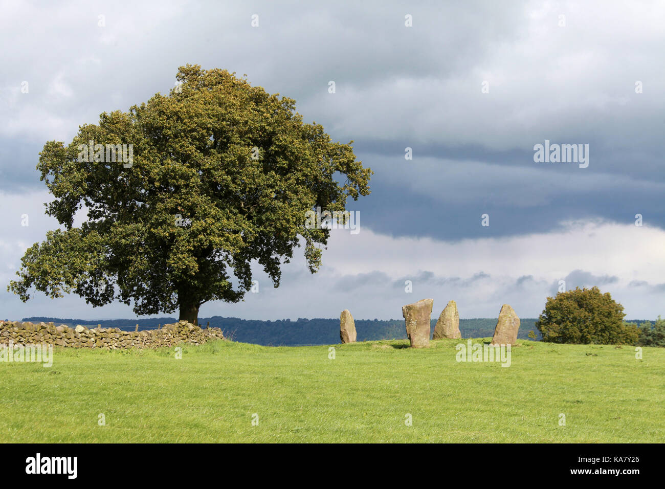 Nine stones close in derbyshire, england hi-res stock photography and ...