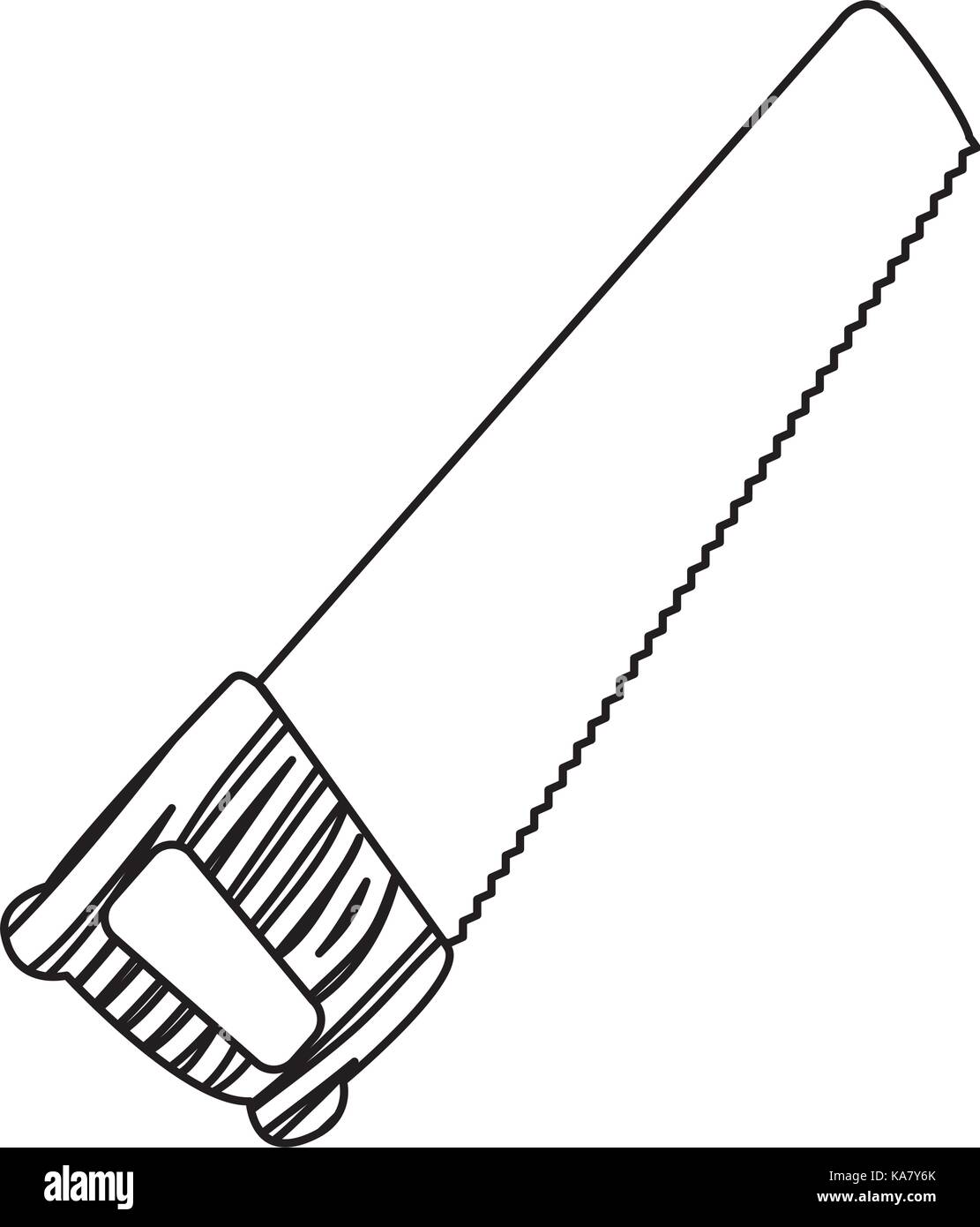 Hacksaw icon hand saw Black and White Stock Photos & Images - Alamy