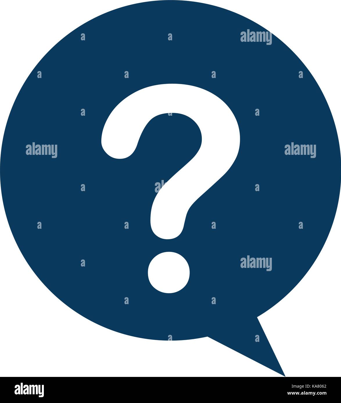 customer service speech bubble question converse communication Stock ...