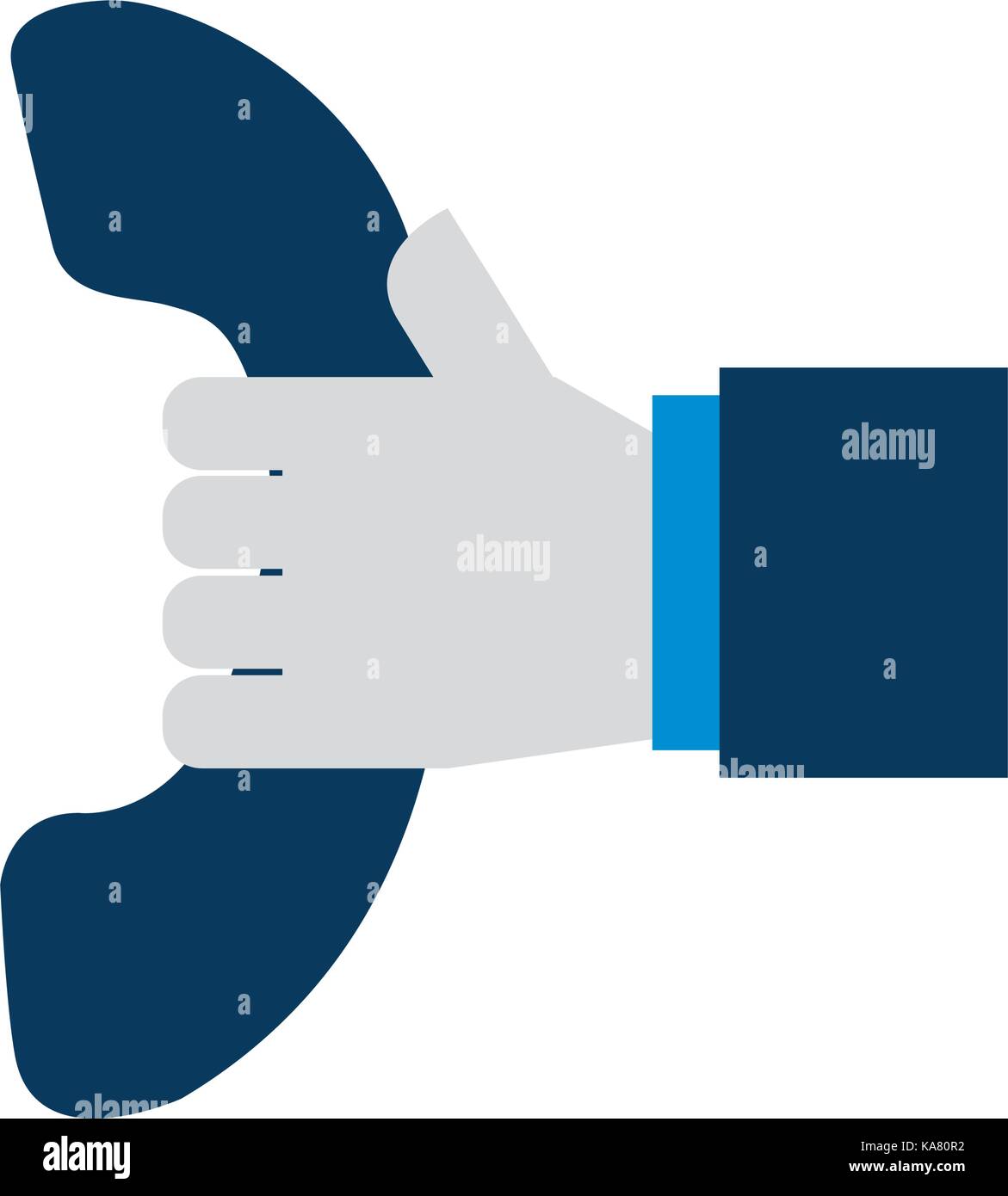 hand holding telephone support call center Stock Vector Image & Art - Alamy