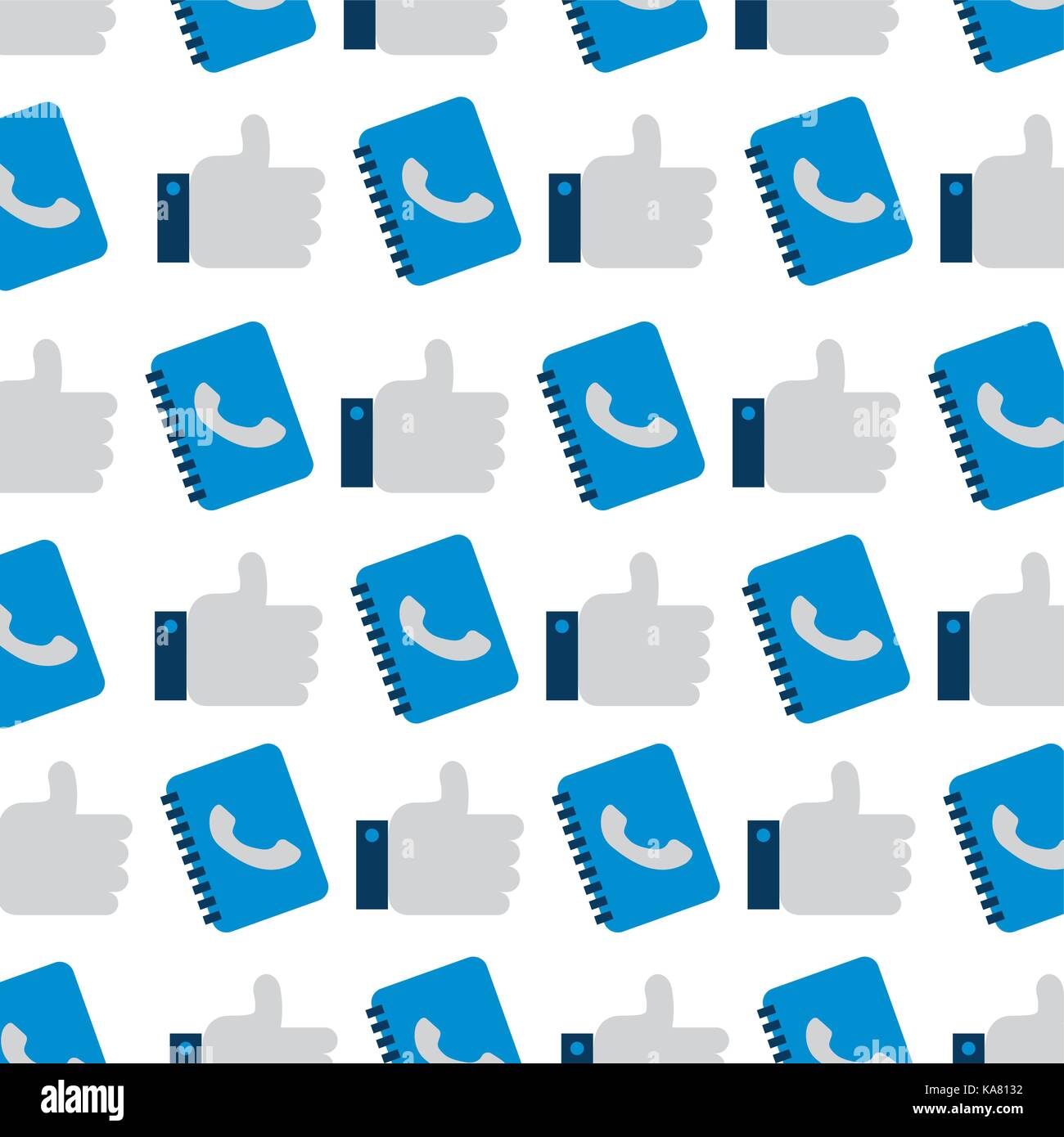 customer service address book and hand like wallpaper Stock Vector ...