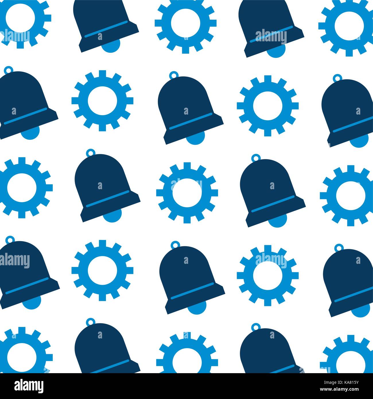 customer service bell and gear solution alert help Stock Vector Image ...