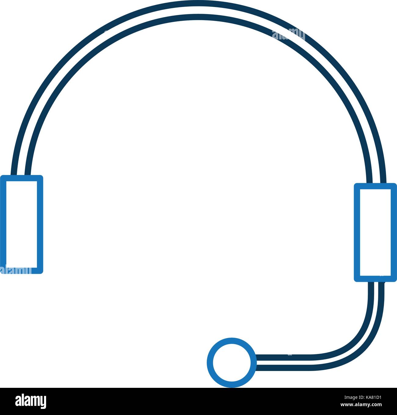 headphone for support or service customer Stock Vector Image & Art - Alamy