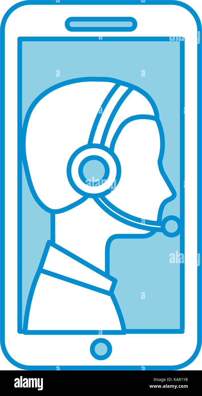 contact support customer service smartphone online specialist Stock ...