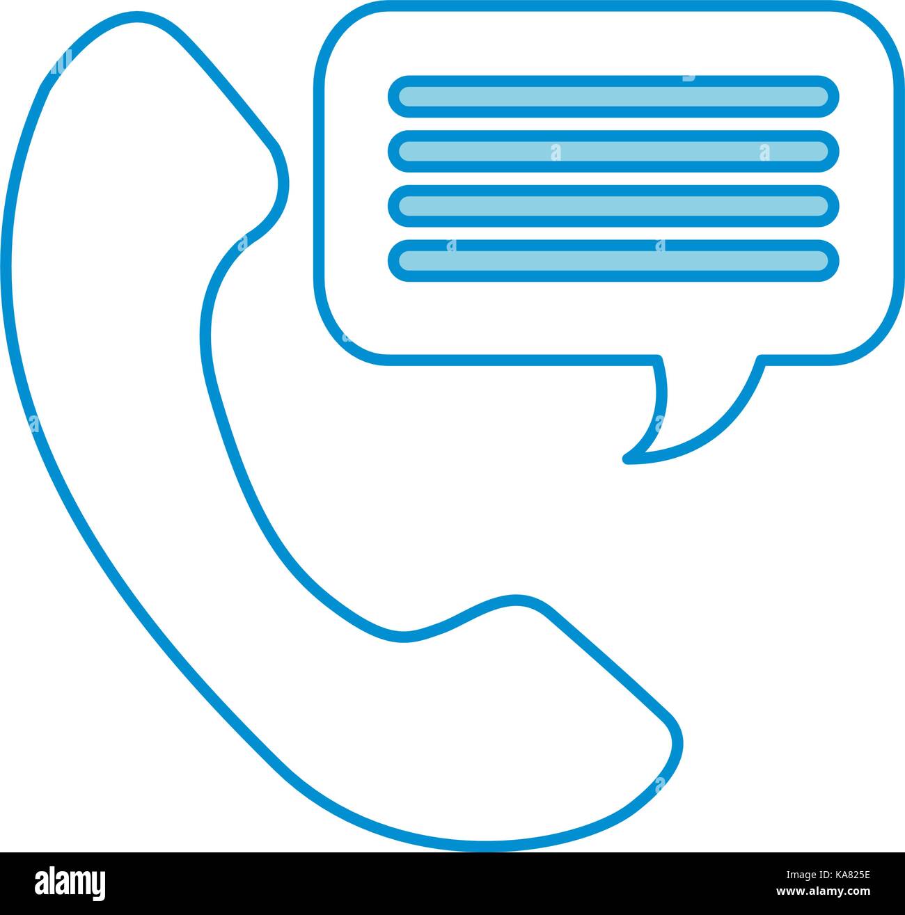 customer service phone bubble speech talking Stock Vector Image & Art ...