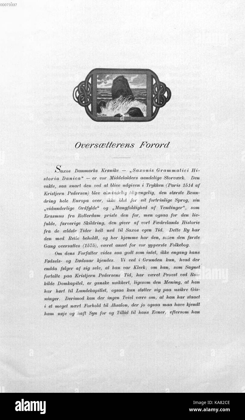 Saxo Grammaticus Frederik Winkel Horn Louis Moe (1898) bsb00073337 ...