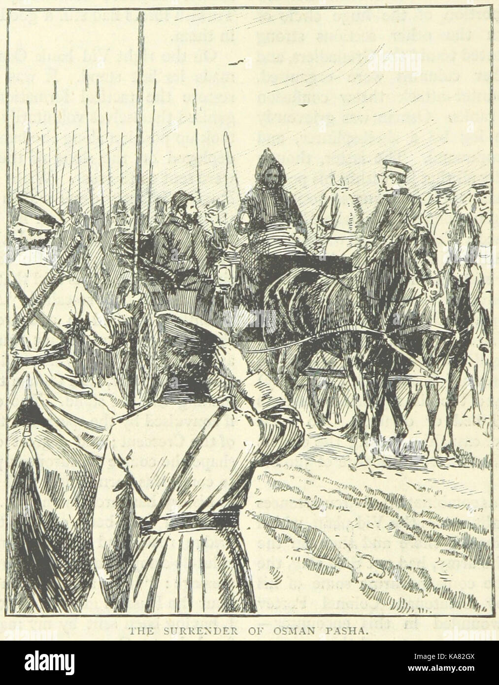 Surrender of Osman Pasha Stock Photo - Alamy