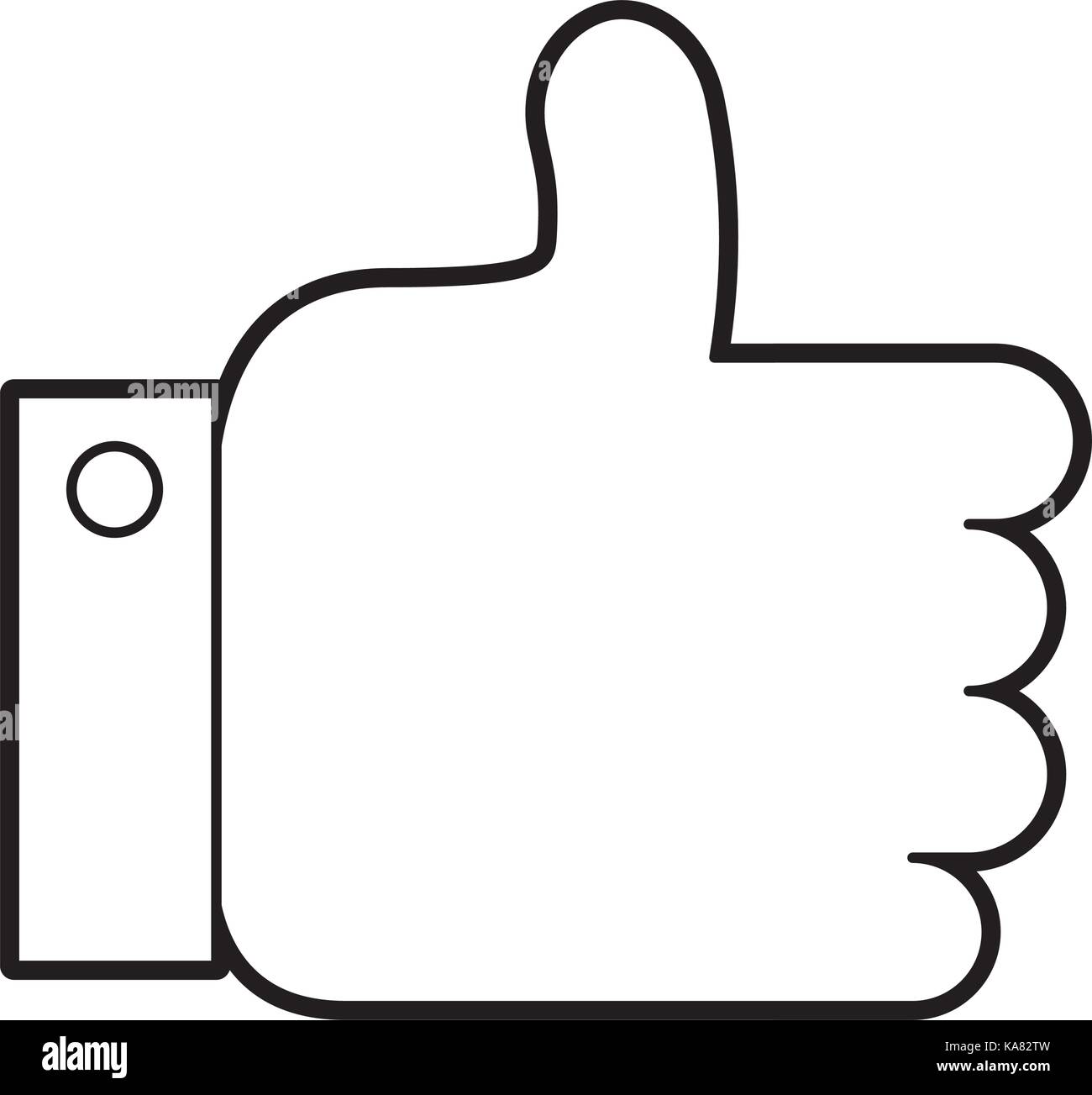 business hand man like approval Stock Vector Image & Art - Alamy