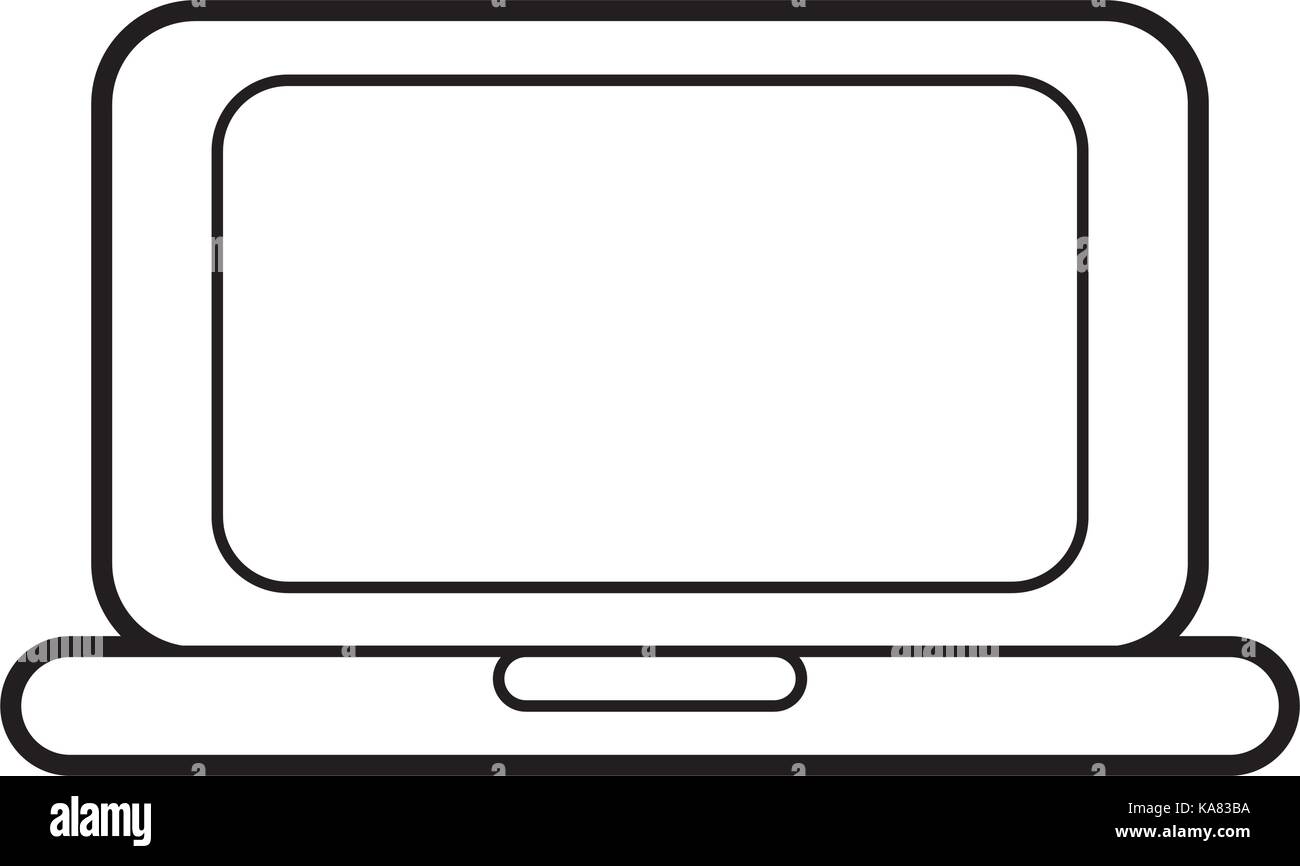 laptop computer technology digital device Stock Vector Image & Art - Alamy