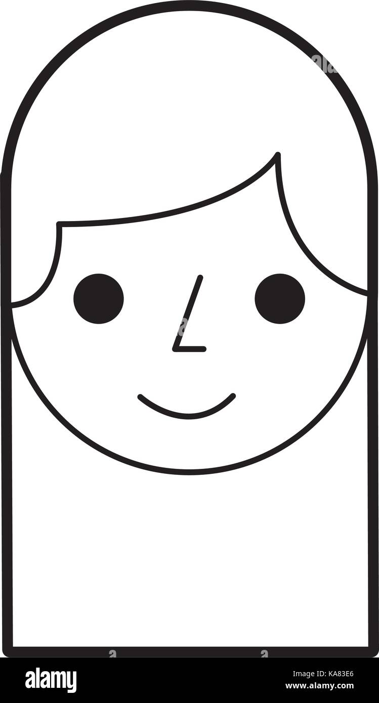 cartoon woman face smile employee Stock Vector Image & Art - Alamy