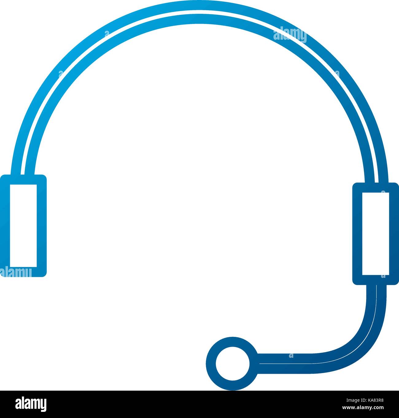 headphone for support or service customer Stock Vector Image & Art - Alamy