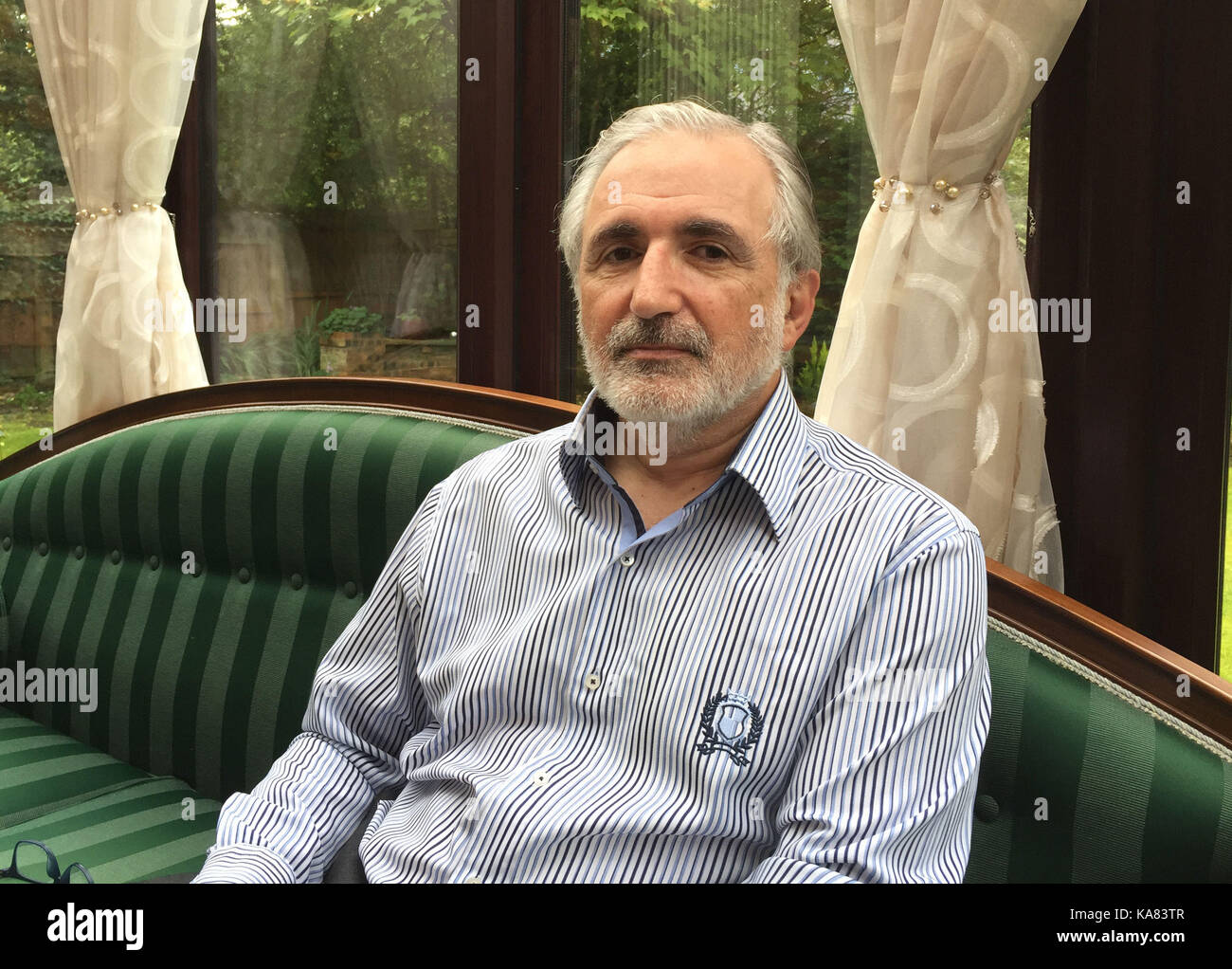 Consultant Nasser Kurdy speaking at his home in Hale, Cheshire where he ...