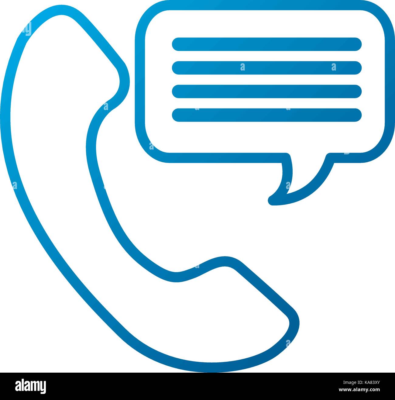 customer service phone bubble speech talking Stock Vector Image & Art ...