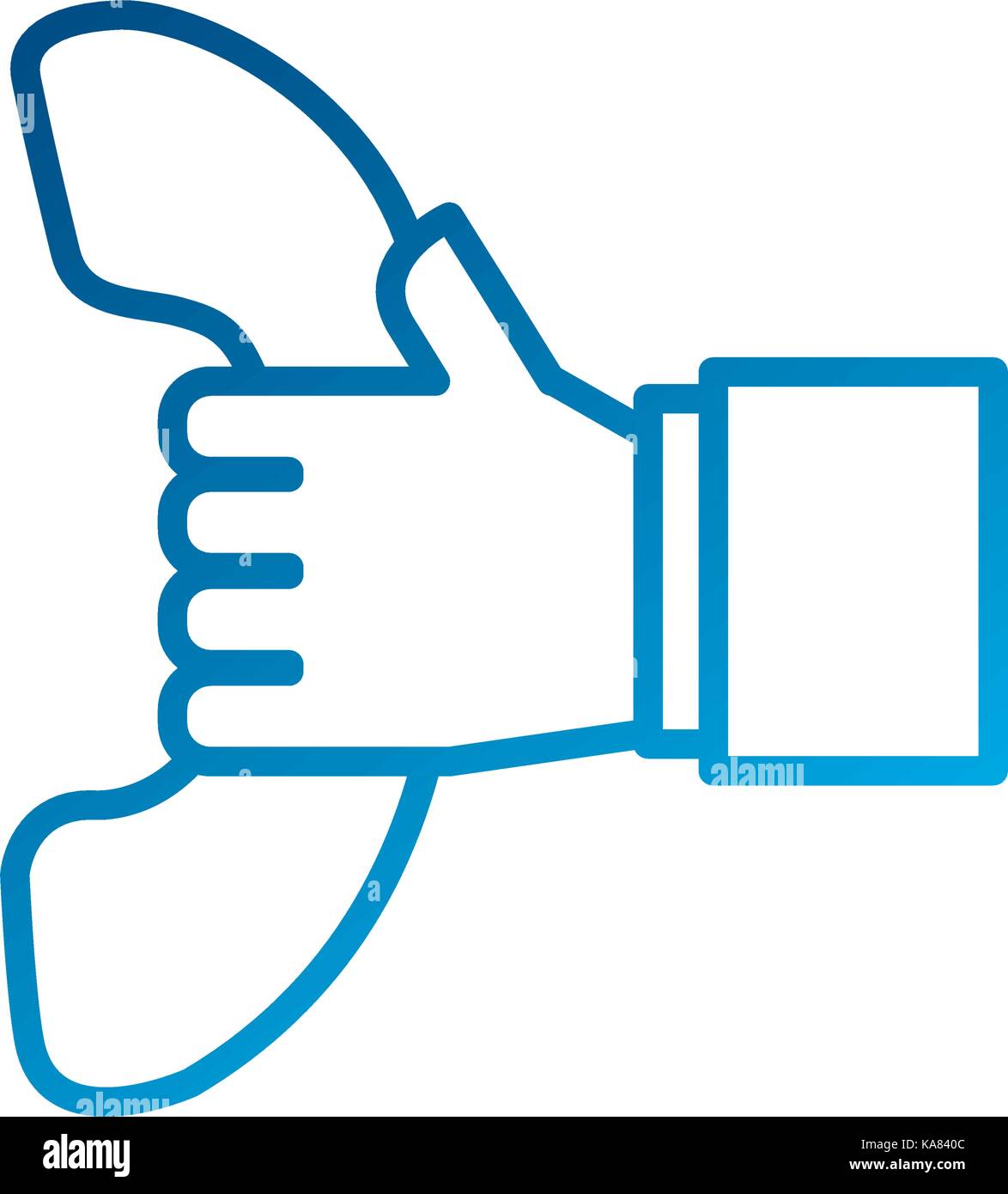hand holding telephone support call center Stock Vector Image & Art - Alamy