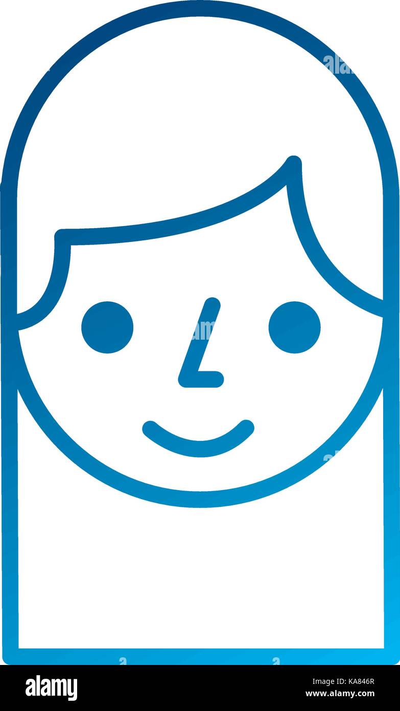 cartoon woman face smile employee Stock Vector Image & Art - Alamy