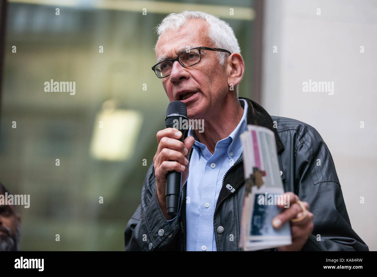 London, UK. 25th Sep, 2017. Paul Holbrow of Islington Stand Up To ...