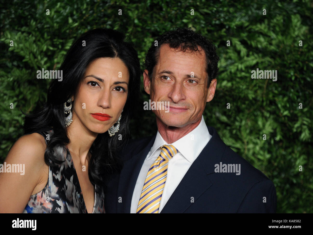 ***FILE PHOTO*** Huma Abedin (L) and Anthony Weiner attends the 12th ...