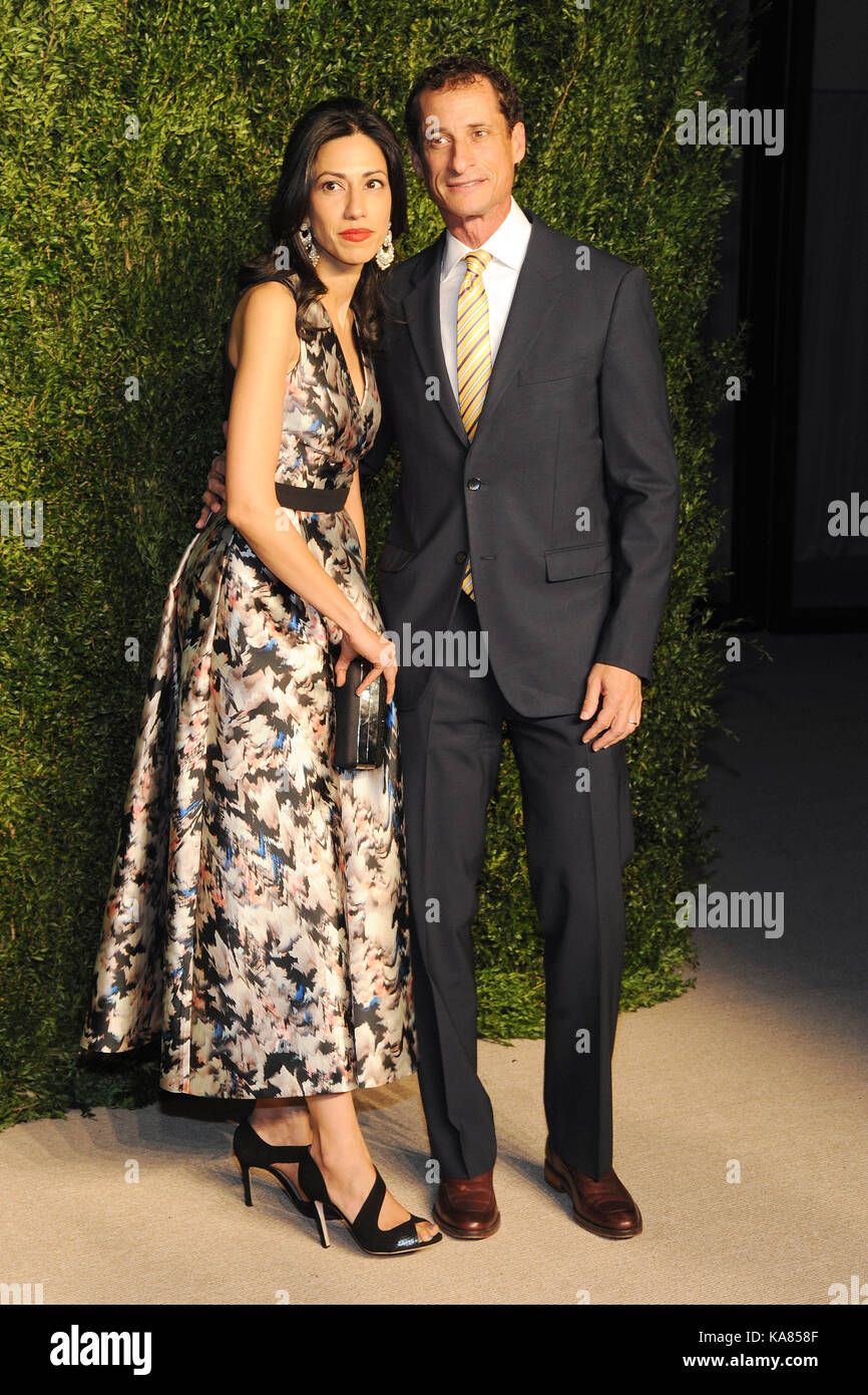 ***FILE PHOTO*** NEW YORK, NY - NOVEMBER 2: Huma Abedin and Anthony ...