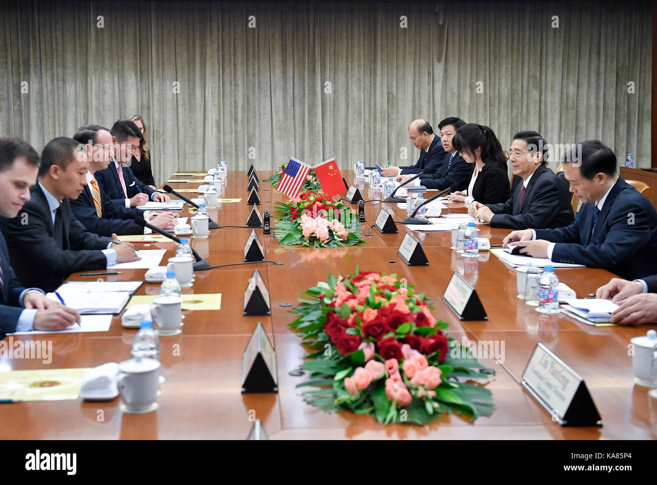 Beijing, China. 25th Sep, 2017. Chinese State Councilor and Minister of ...