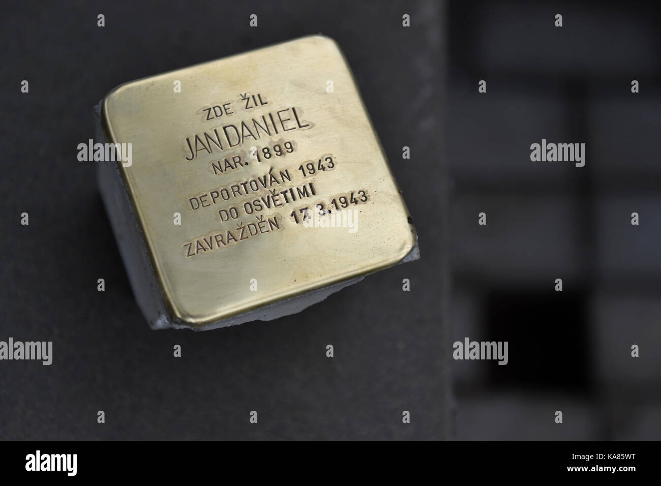The first Stolpersteine or stumbling blocks commemorating victims of ...