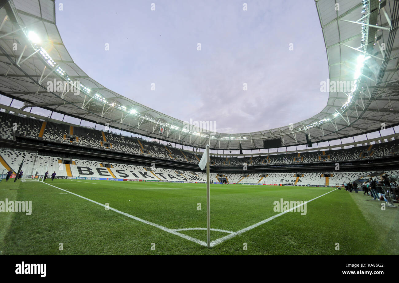 Istanbul, Turkey. 25th Sep, 2017. A view into the Vodafone Arena in ...