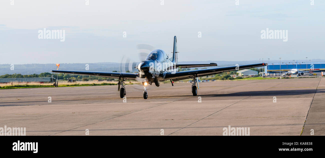 RAF Aldergrove, Northern Ireland. 25/09/2017 - Two Tucano training ...
