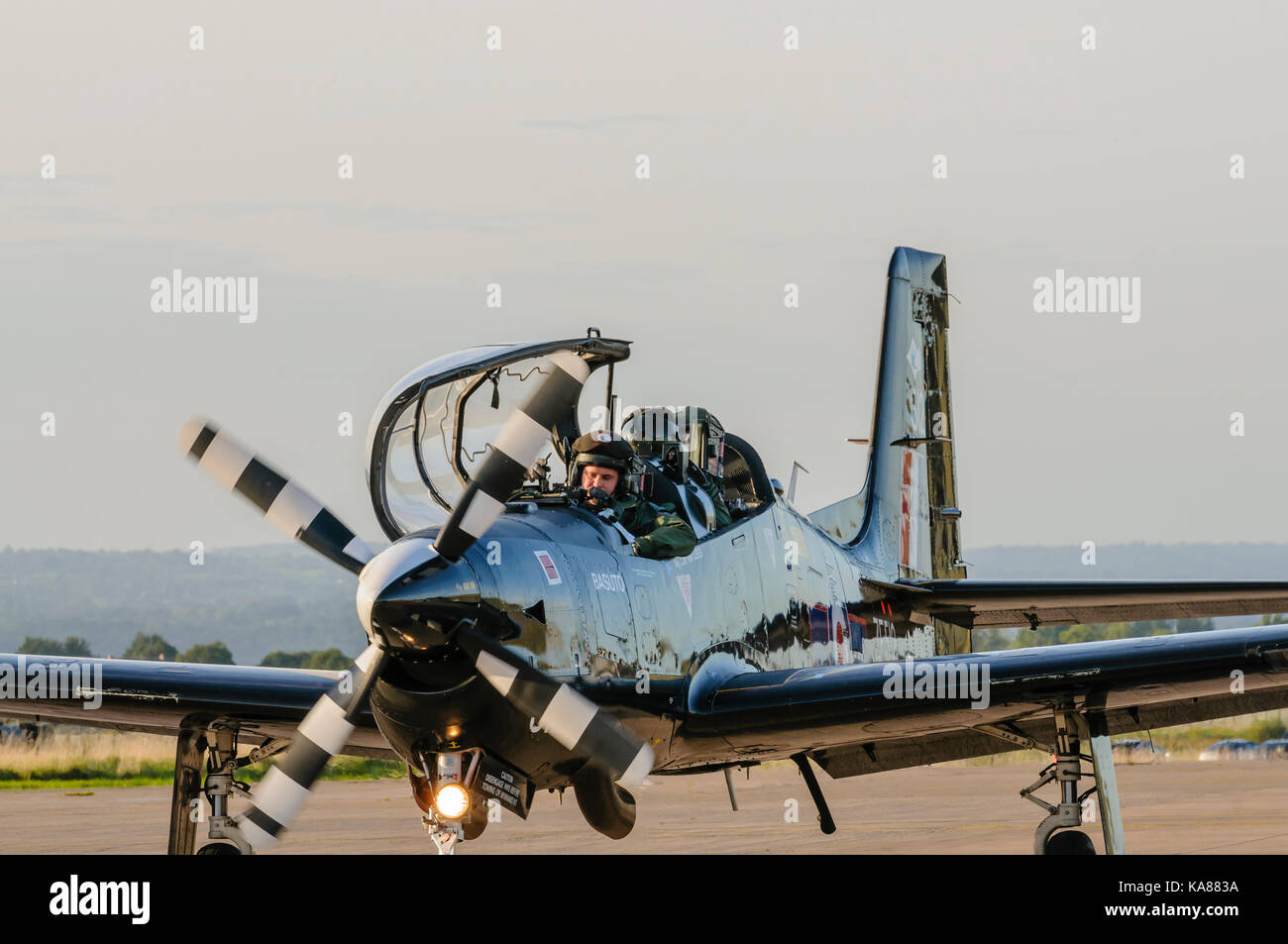 RAF Aldergrove, Northern Ireland. 25/09/2017 - Pilot and trainee ...