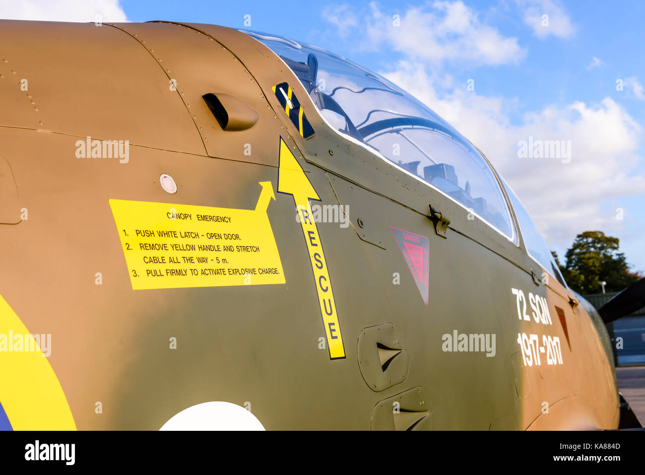 RAF Aldergrove, Northern Ireland. 25/09/2017 - Two Tucano training ...