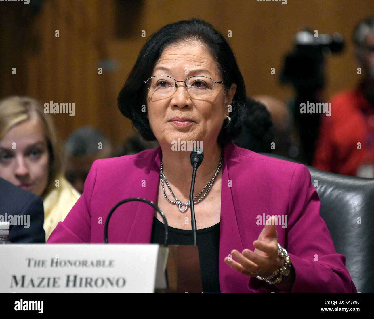 United States Senator Mazie Hirono (Democrat of Hawaii) testifies ...