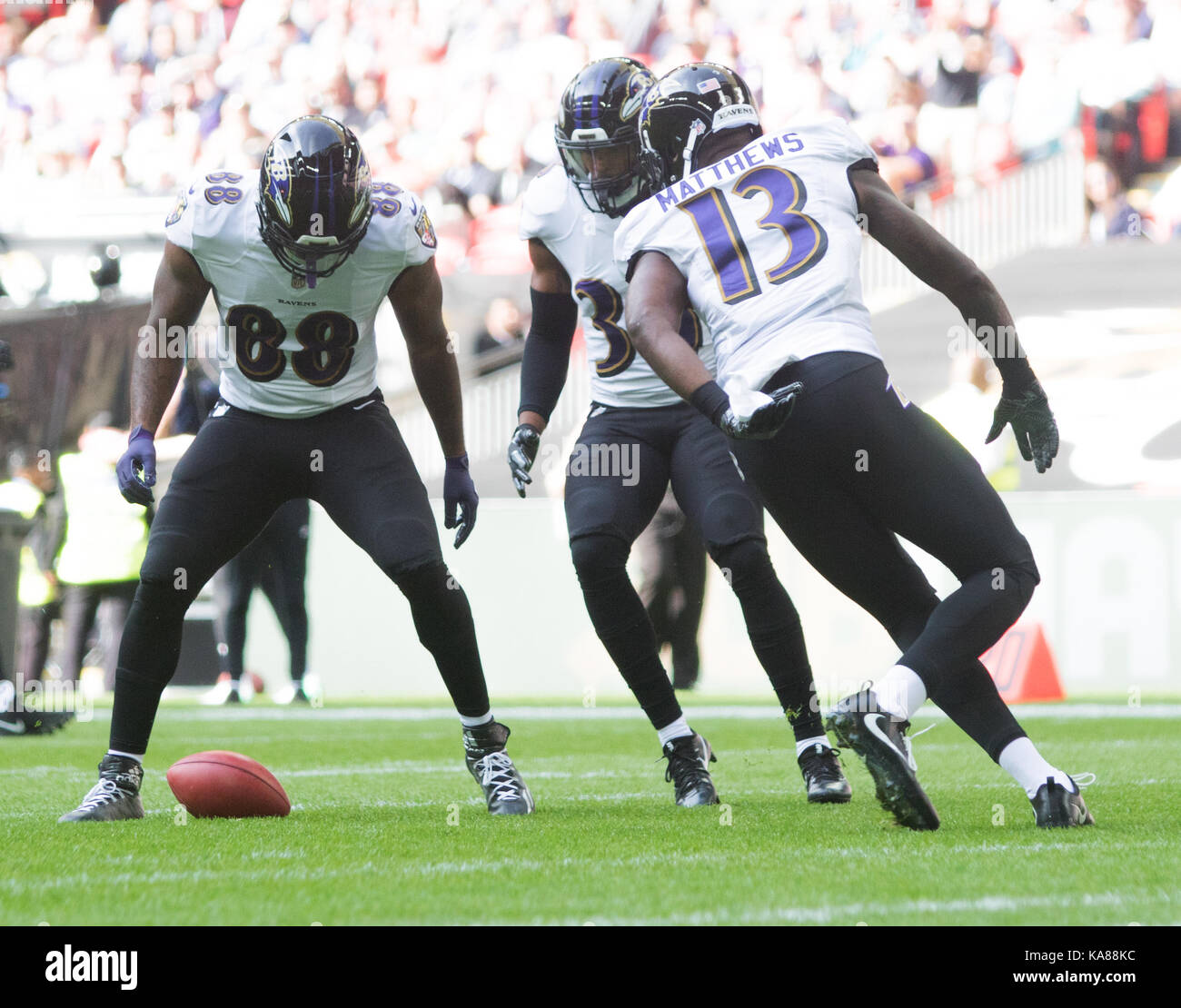 London, UK. 24th Sep, 2017. Wembley Stadium, London, England; NFL ...
