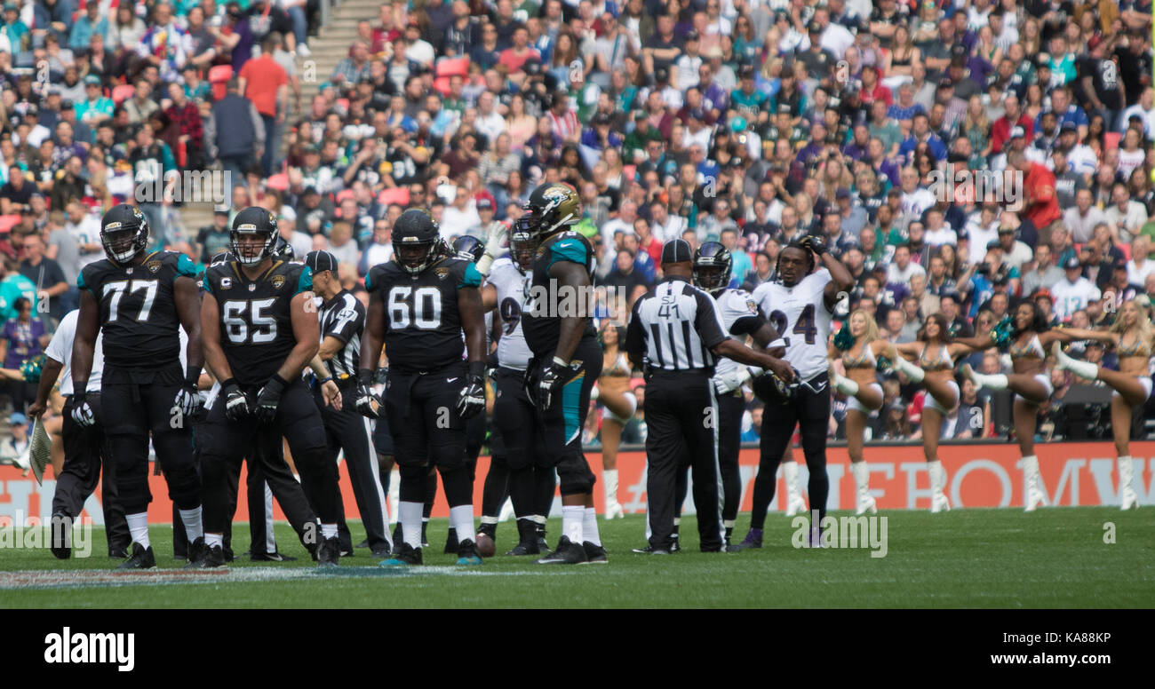 London, UK. 24th Sep, 2017. Wembley Stadium, London, England; NFL ...